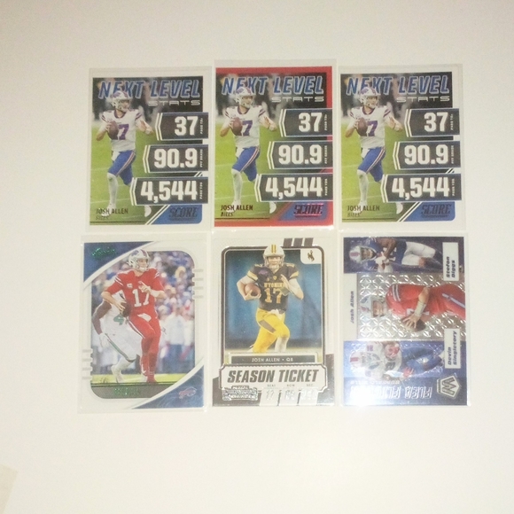 NFL | Other | Josh Allen Panini Nfl Football Card Lot Of 6 | Poshmark